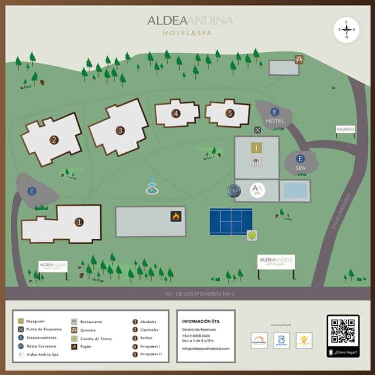 Mapa del Complejo - Aldea Andina Hotel&Spa